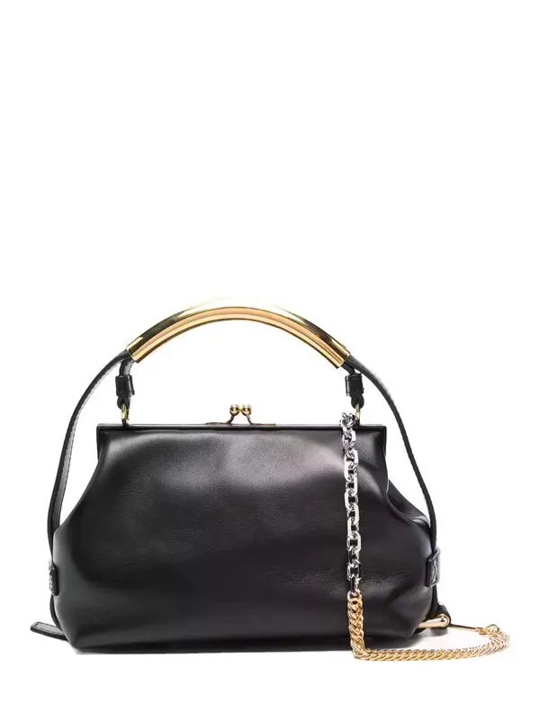 Moschino Leather Tote Bag - Black