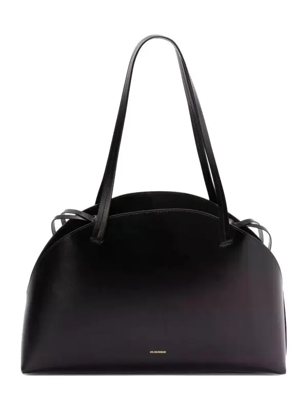 JIL SANDER Leather Tote - Black