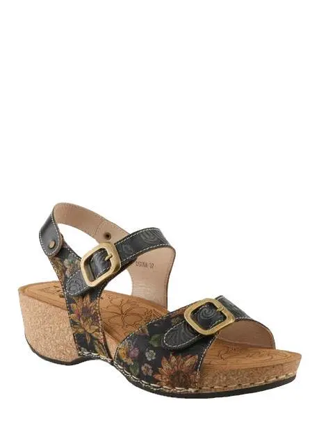 SPRING STEP SHOES Osuna Platform Sandals - Black Multi