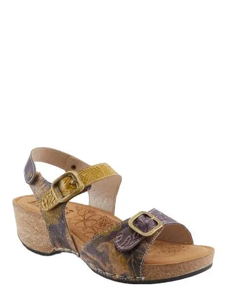 SPRING STEP SHOES Osuna Platform Sandals - Purple Multi