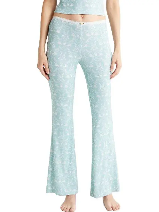 KILO BRAVA Lace Trim Flare Pants - Lady Of The Sea