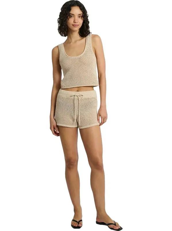Onia Crochet Knit Micro Short - Sandshell