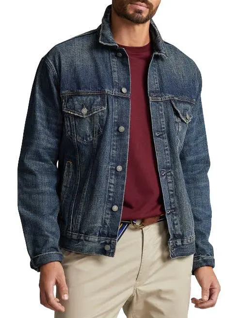 Ralph Lauren Big & Tall Denim Icon Trucker Jacket - Trenton