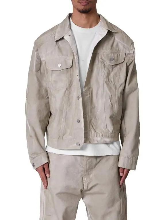 Mnml Moto Trucker Jacket - Off White