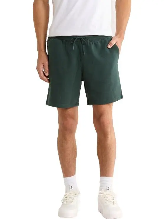 Zella Performance Fleece Shorts - Green Gables