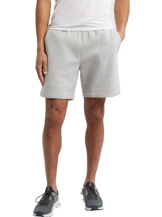 Zella Performance Fleece Shorts - Grey Silk Light Heather