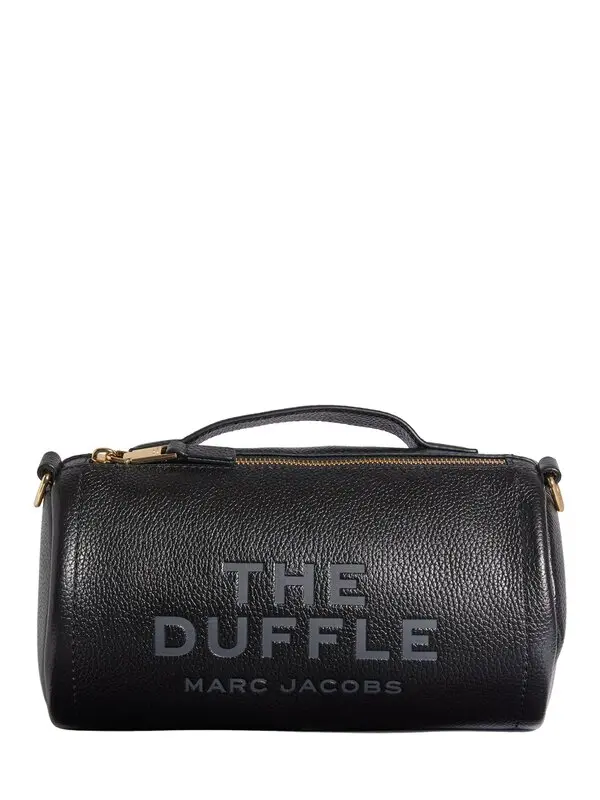 Marc Jacobs Leather Duffle Bag - Black