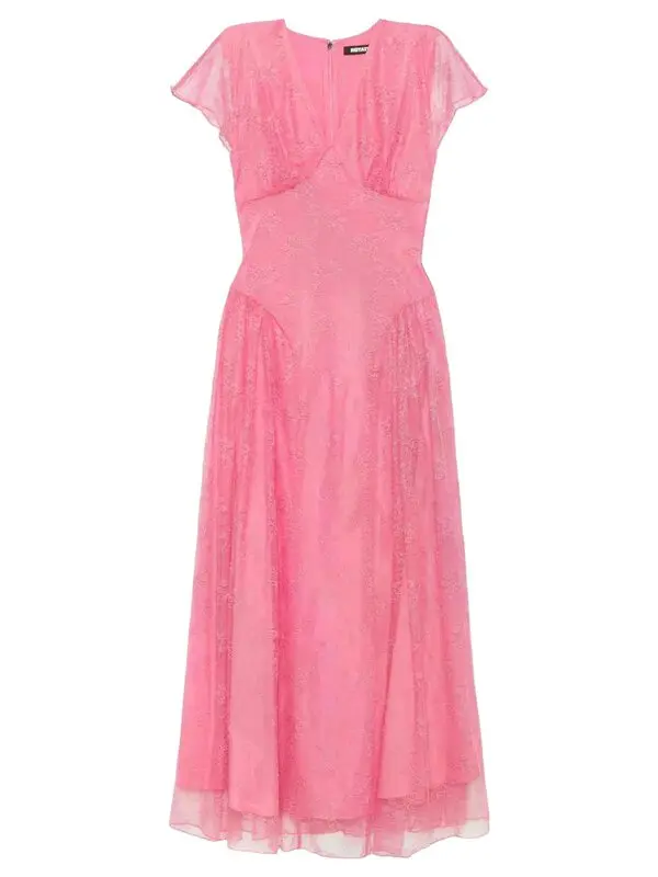 Remain Birger Christensen Lace Maxi Dress - Pink