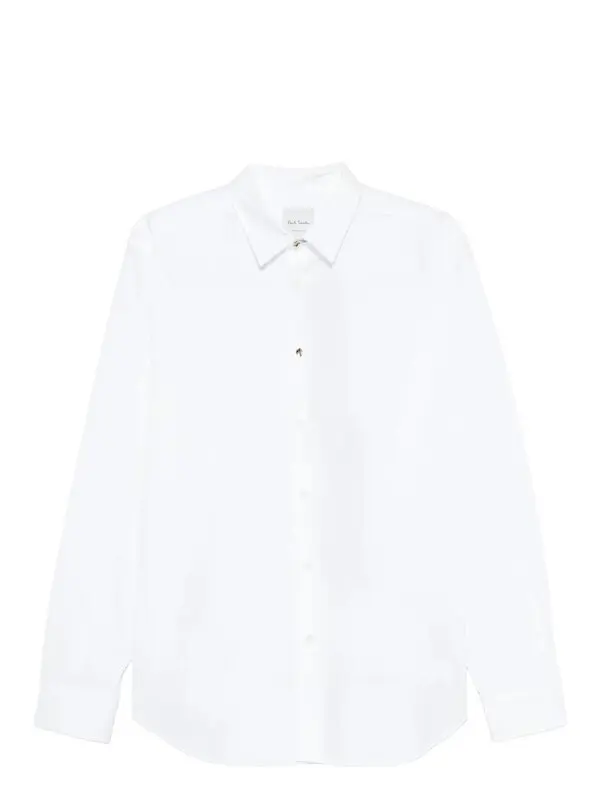Paul Smith Charm-button Cotton Shirt - White