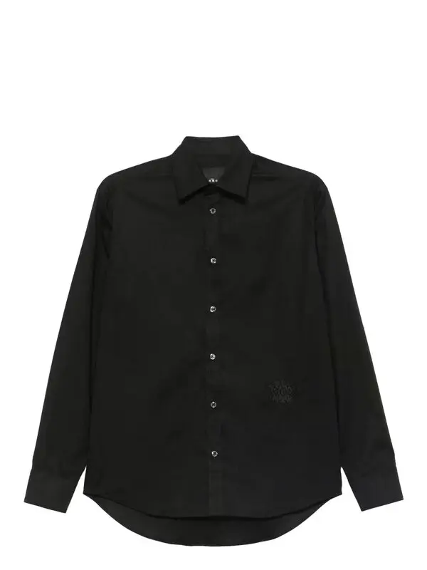 John Richmond Logo-embroidered Shirt - Black