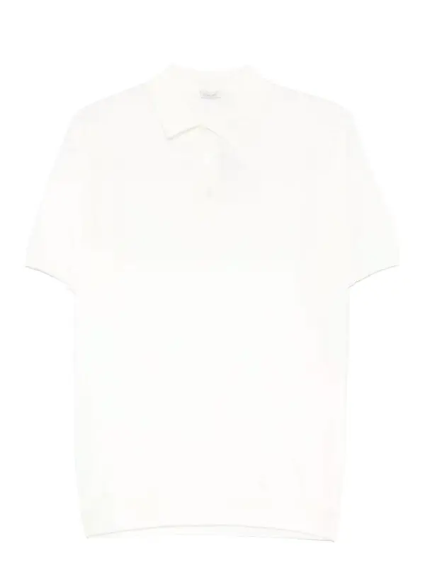 Caruso Cotton Polo Shirt - White
