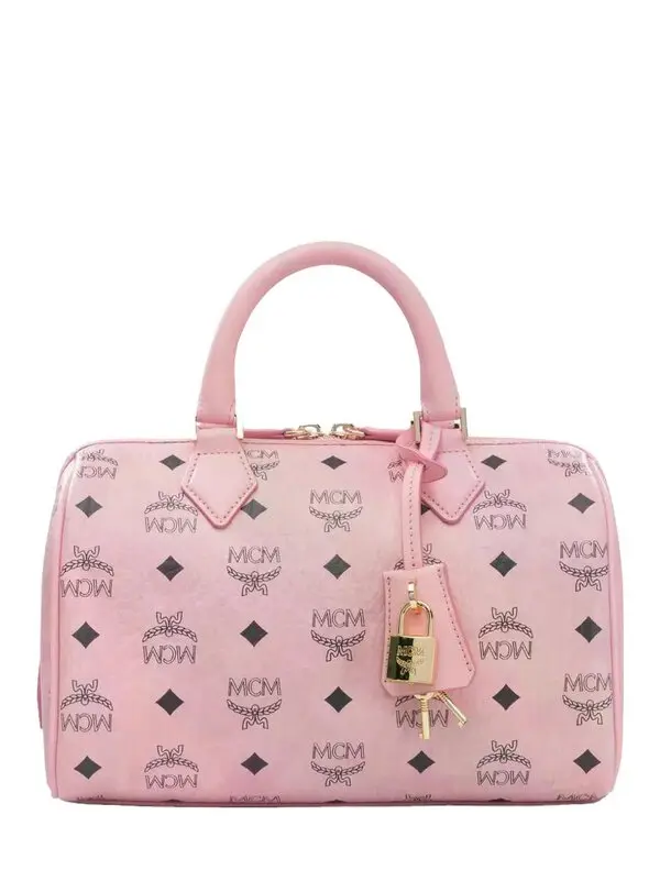 Mcm Leather Tote - Pink