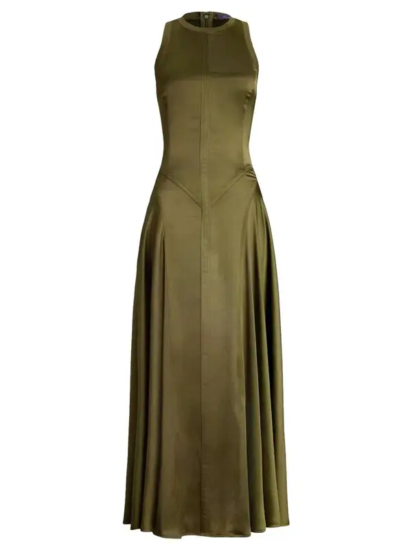 Ralph Lauren Ruched-detailing Midi Dress - Green
