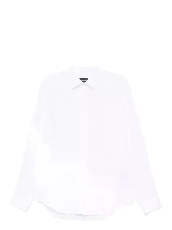 Emporio Armani Logo-embroidered Shirt - White
