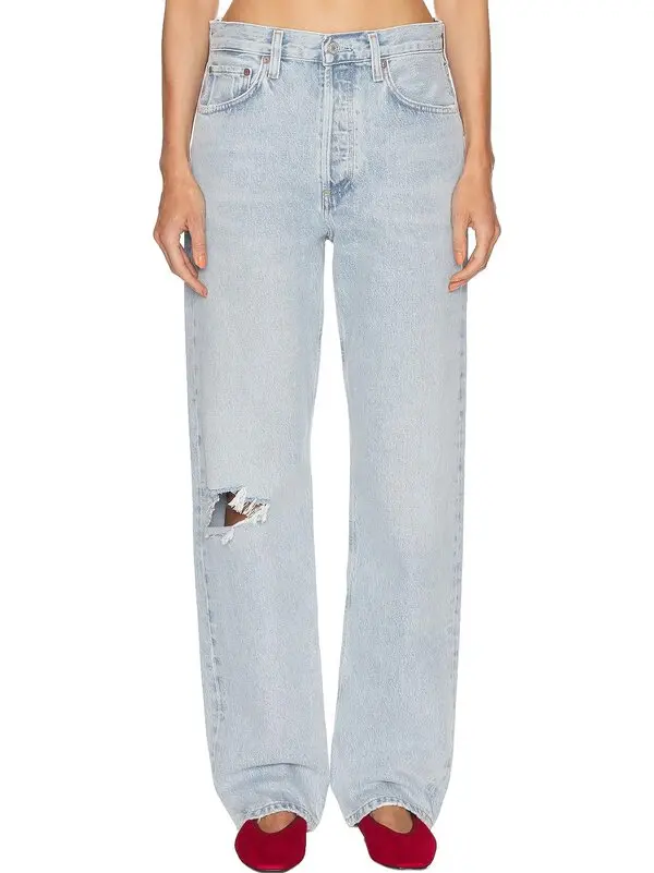 AGOLDE Kelly High Rise Straight Jeans - Segment