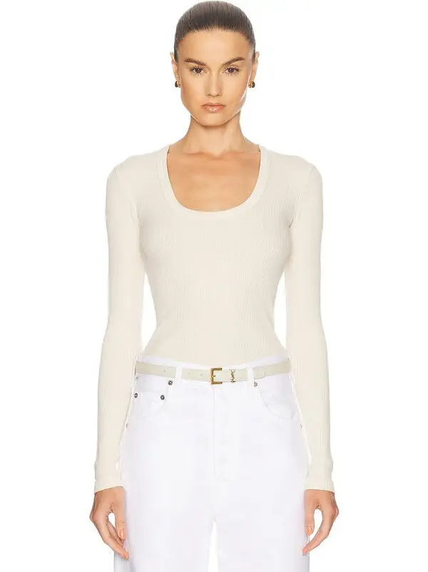 Citizens Of Humanity Mara U-neck Top - Dune