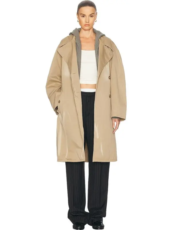 Acne Studios Ostrid Trench Coat - Mushroom Beige