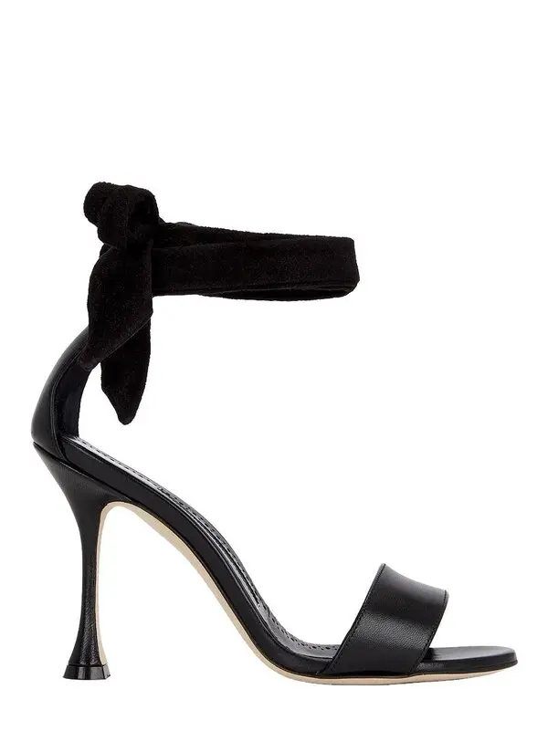 Manolo Blahnik Chastana 105 Sandal - Black