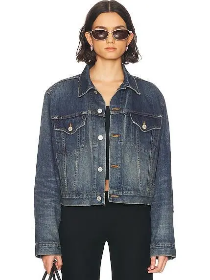 Balenciaga Small Fit Jacket - Deep Blue