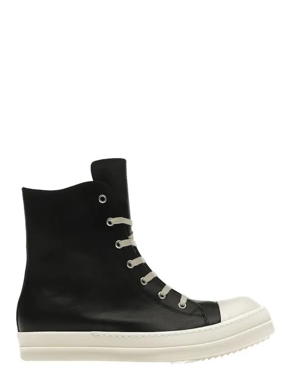 Rick Owens Hollywood High Sneakers - Black/milk