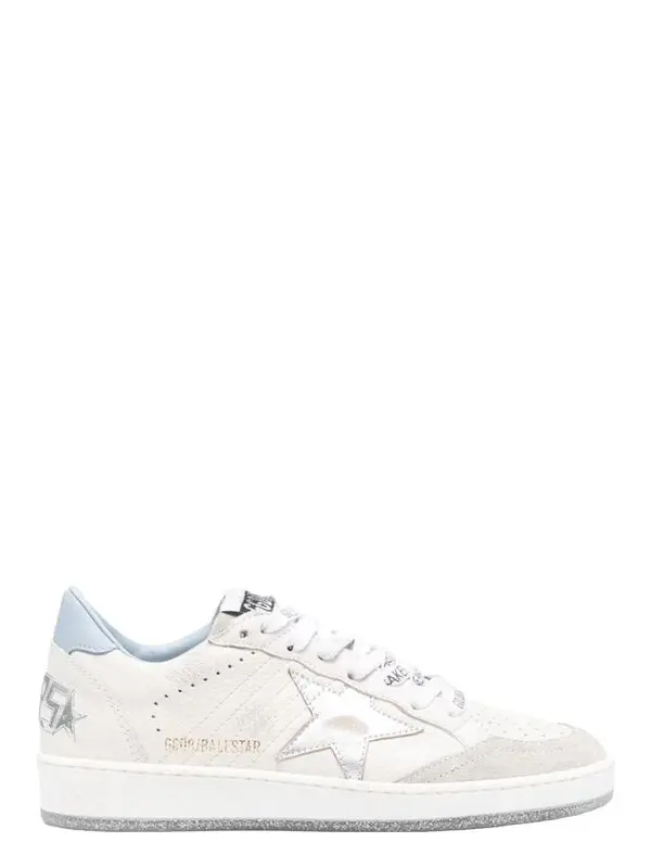 GOLDEN GOOSE Ball Star Sneakers - White/blue Fog/silver