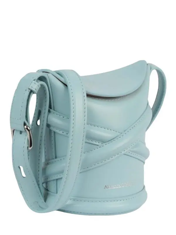 Alexander McQueen The Curve Mini Shoulder Bag - Pale Blue