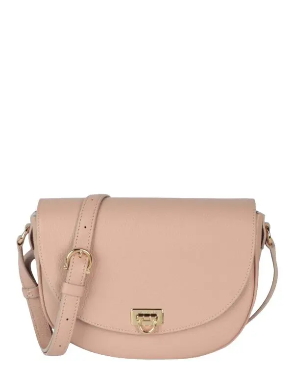FERRAGAMO Gancini Buckle Crossbody - Light Pink