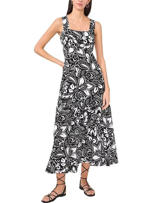 Vince Camuto Paneled Tank Maxi Dress - Rich Black