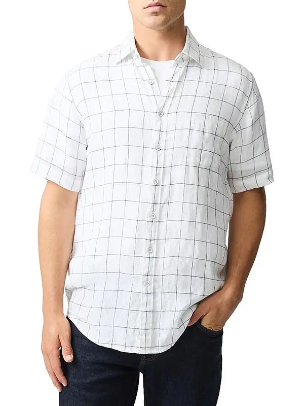 Rodd & Gunn Avonden Short Sleeve Linen Shirt - Ivory