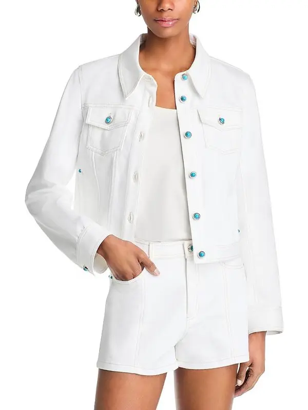 Cinq À Sept Romie Embellished Jacket - White