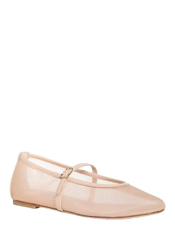 STUART WEITZMAN Bareitall Mary Jane Flats - Beige