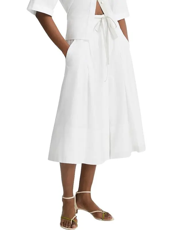 Vince Full Midi Skirt - Optic White