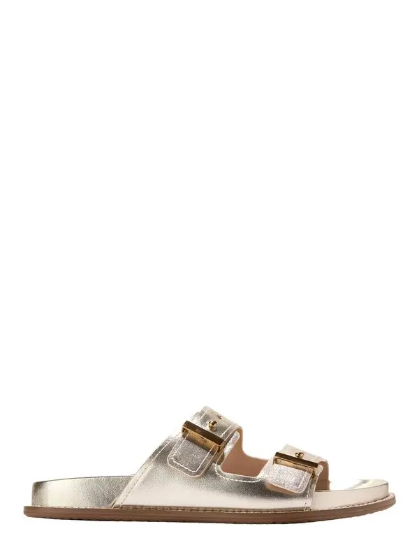 Cole Haan Marisol Footbed Sandals - Soft Gold