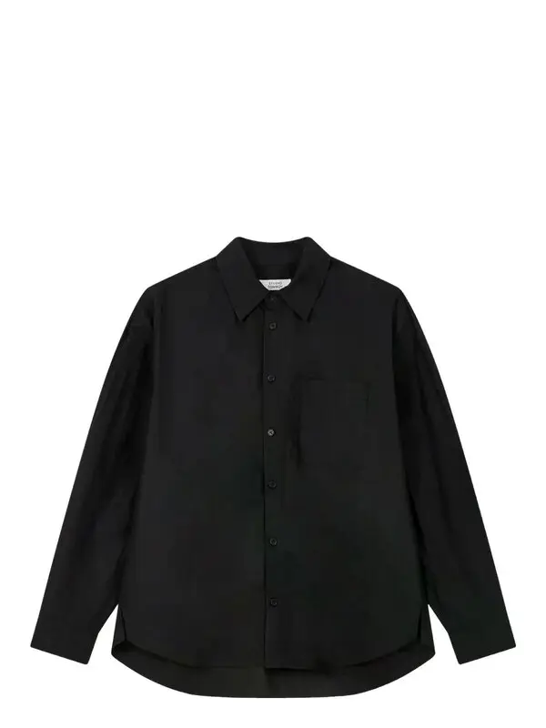 STUDIO TOMBOY Cotton Button-down Shirt - Black