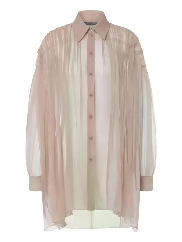 Alberta Ferretti Silk Blouse - Neutrals