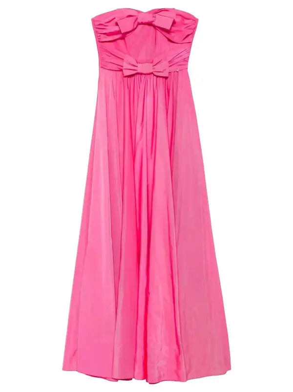 NISSA Bow-detail Gown - Pink