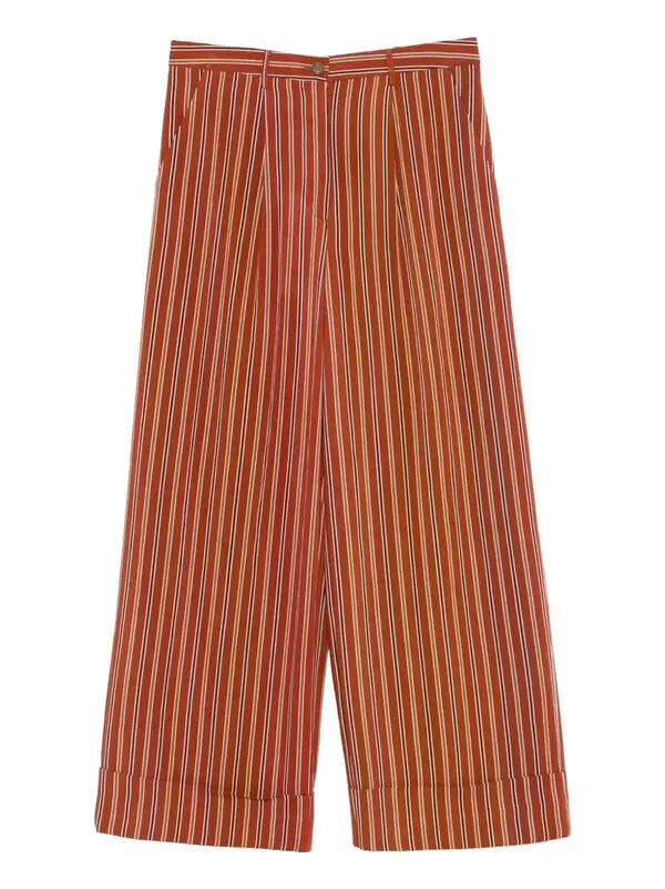 MERCI Striped Trousers - Orange