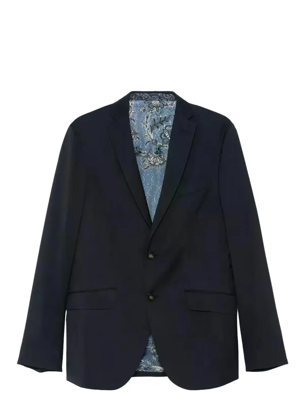 Etro Wool Blazer - Blue