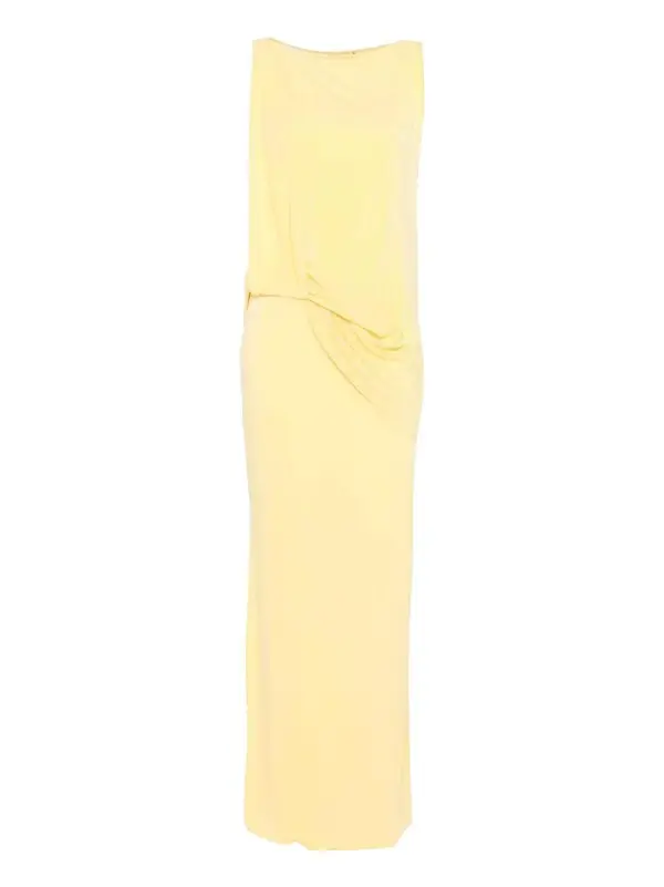 Jacquemus La Robe Peplo Dress - Yellow