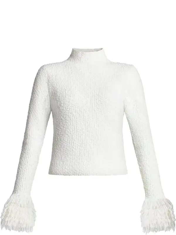 Aje Textured-finish Top - White