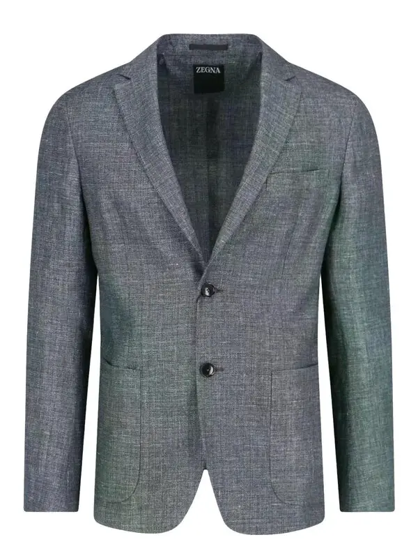 Zegna Single-breasted Blazer - Grey