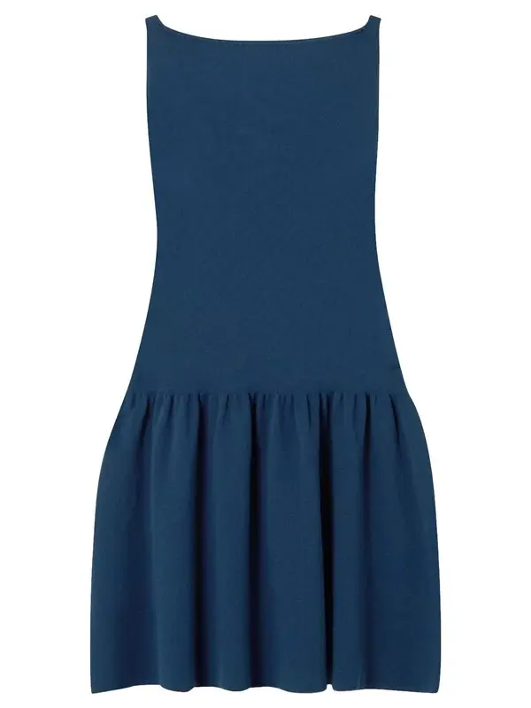 Faithfull The Brand Monique Cotton-blend Mini Dress - Blue