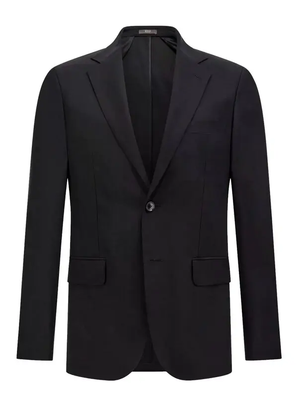 Boggi Milano Virgin Wool Blazer - Black