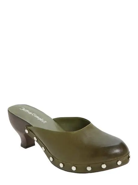 Jeffrey Campbell Cloguette Mule - Olive Distressed
