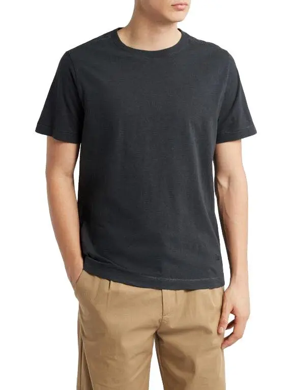 MERZ B. SCHWANEN Organic Cotton & Hemp T-shirt - Charcoal