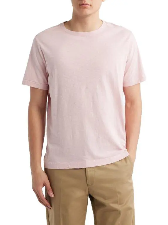 MERZ B. SCHWANEN Organic Cotton & Hemp T-shirt - Faded Peach