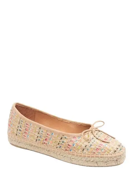 PATRICIA GREEN Sydney Ballet Flat - Rainbow Raffia