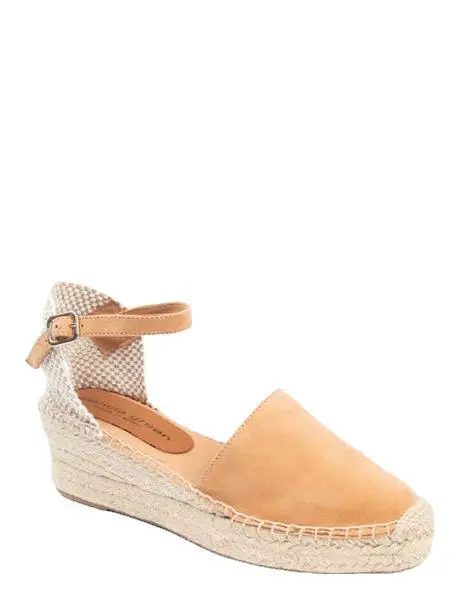 PATRICIA GREEN Sahara Espadrille Wedge - Tan Suede