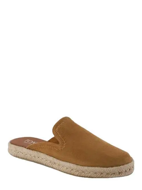 Toms Santiago Espadrille Mule - Medium Brown