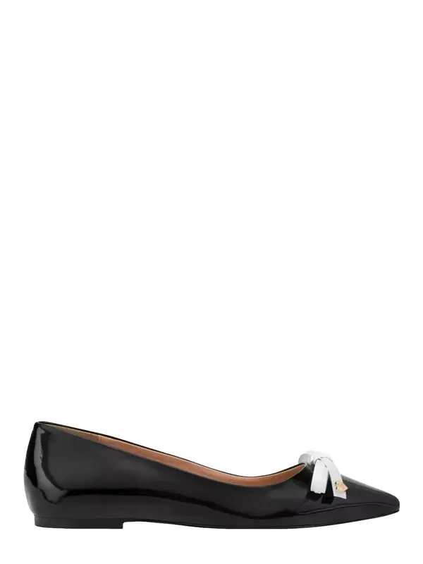 Moschino Bow-embellished Ballerinas - Black